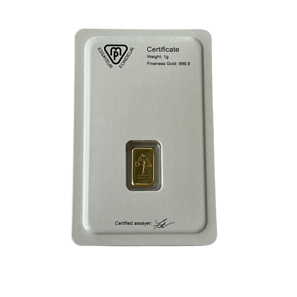 1 Gram Metalor Minted Gold Bar - Bullion Giant