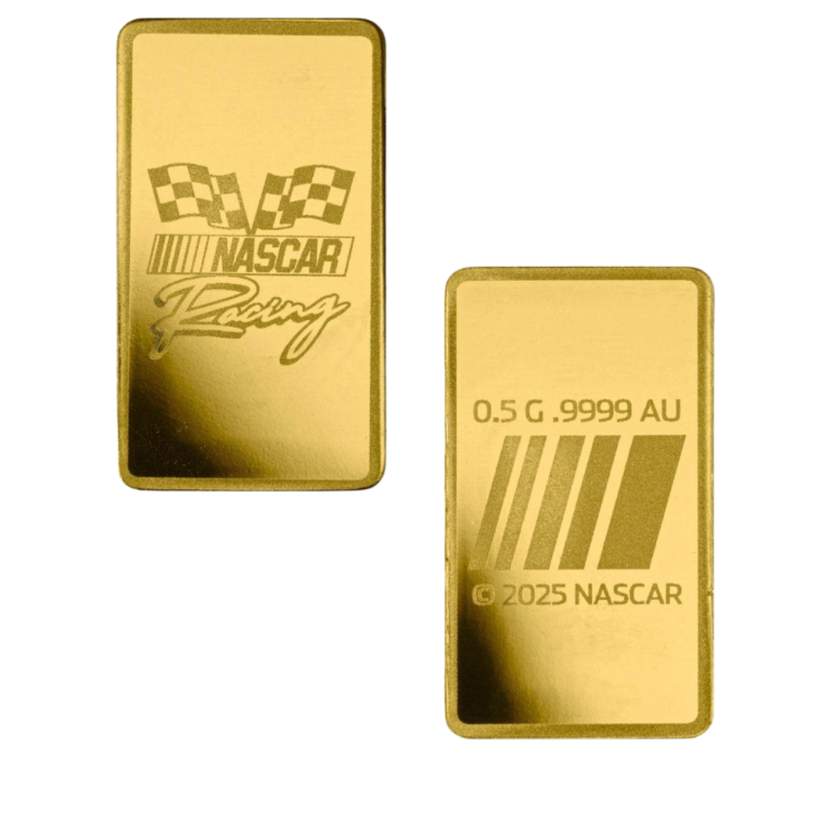 ½ Gram PAMP Nascar Gold Bar - Bullion Giant